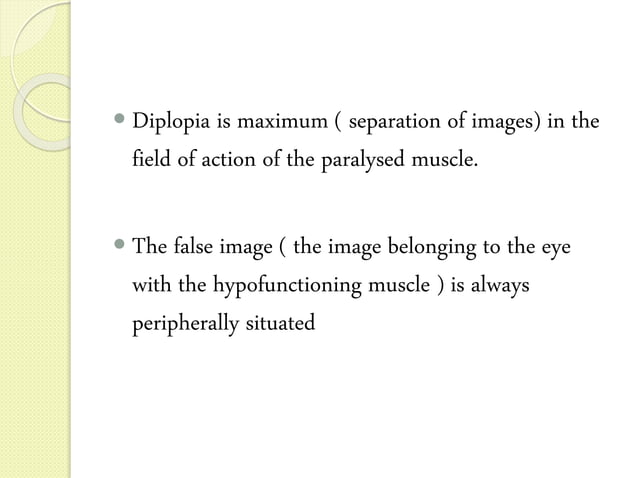Diplopia charting | PPTX | Eye and Vision Conditions | Diseases and ...