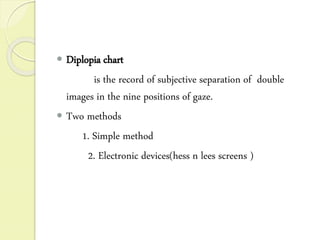Diplopia charting | PPTX