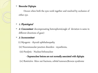 Diplopia charting | PPTX