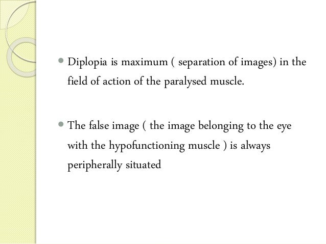 Diplopia charting