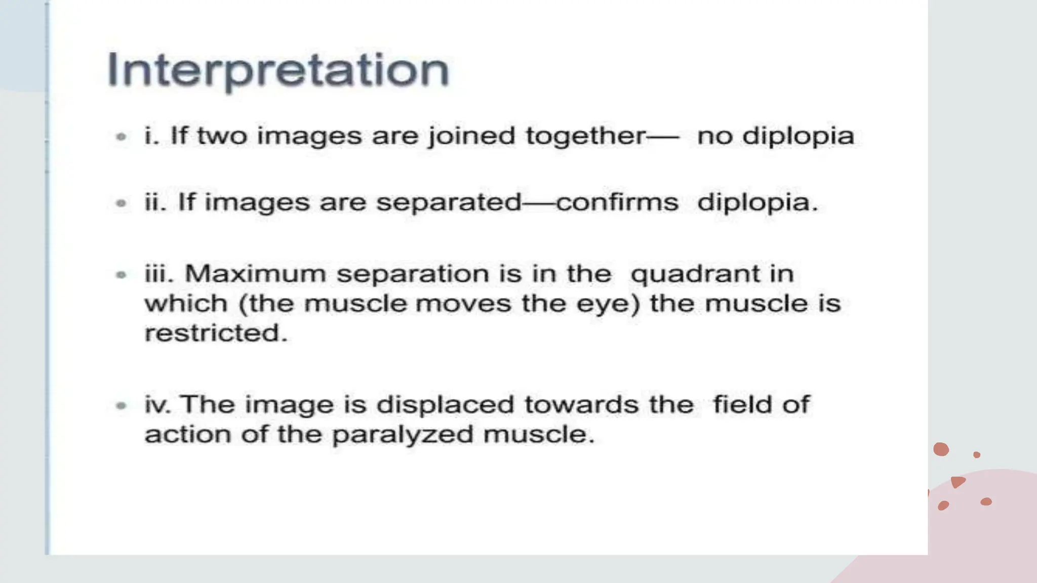 diplopia charting.ppt diplopia charting | PPTX