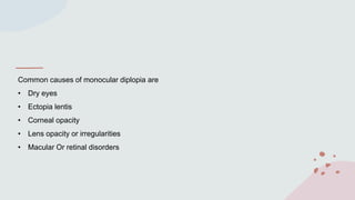 diplopia charting.ppt diplopia charting | PPTX