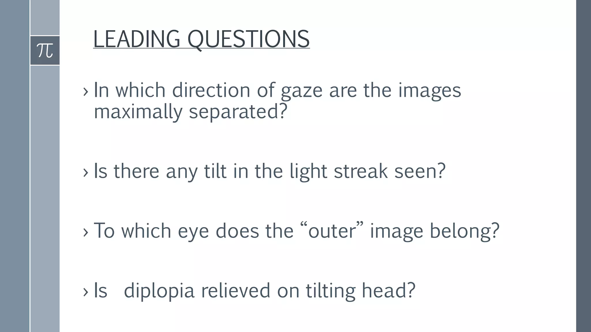 Diplopia charting | PPTX