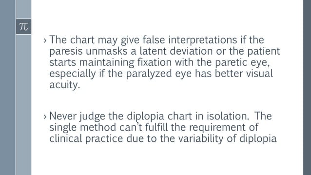 Diplopia charting | PPTX | Eye and Vision Conditions | Diseases and ...