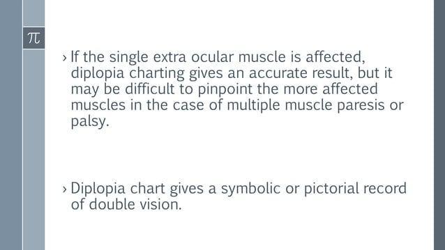 Diplopia charting | PPTX | Eye and Vision Conditions | Diseases and ...