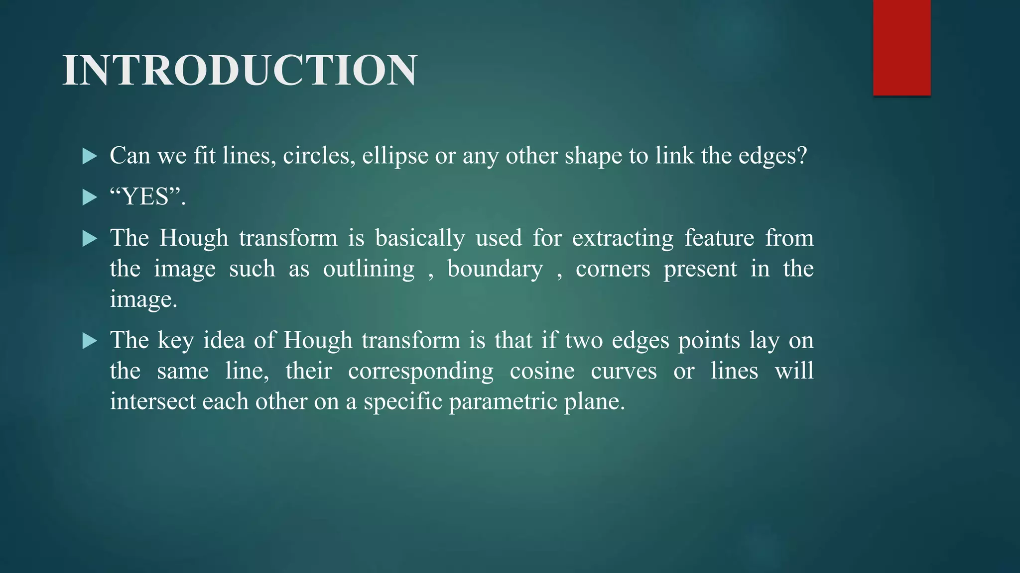 Line Detection Using Hough Transform Pptx Photo Editing Software