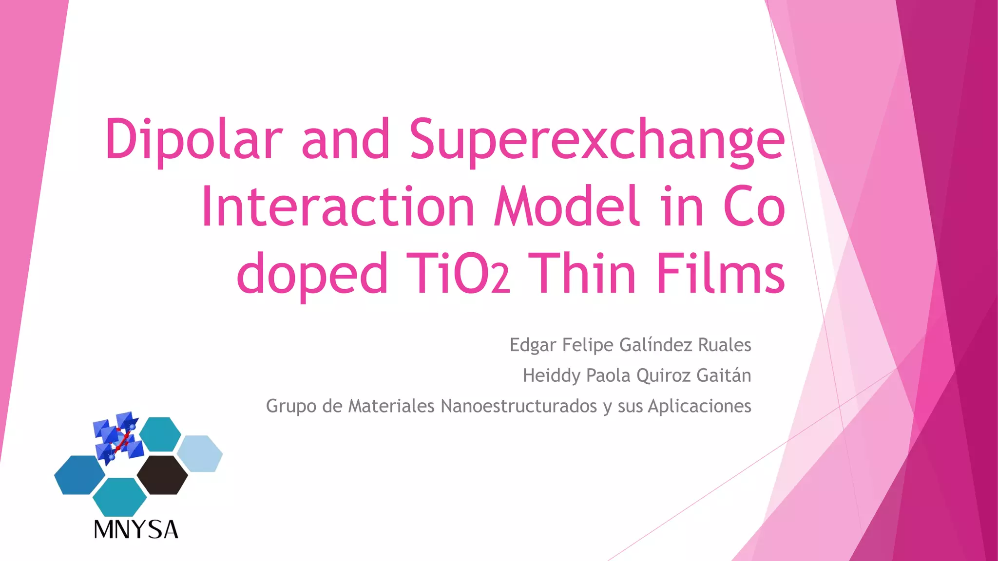 Dipolar and Superexchange Interaction Model.pdf