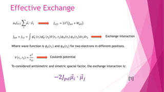 Dipolar and Superexchange Interaction Model.pdf