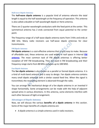 Dipole Antenna Design, Working, and Types.pdf