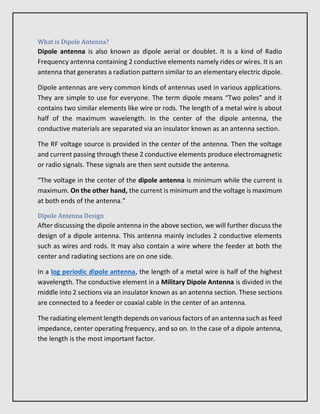 Dipole Antenna Design, Working, Application, and Types (1).pdf