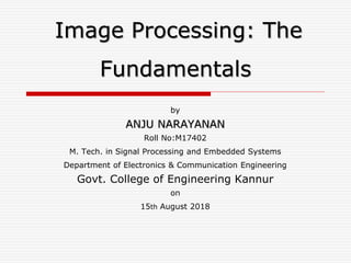 BASICS OF DIGITAL IMAGE PROCESSING,MARIA PETROU | PPT