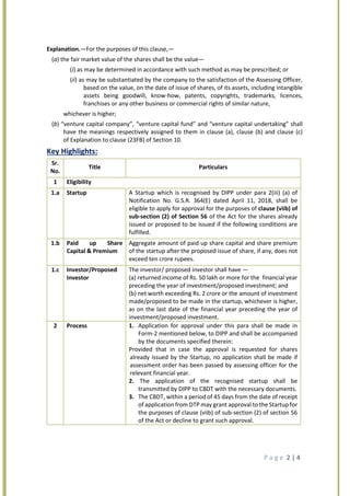 DIPP Circular on Angel Tax | PDF