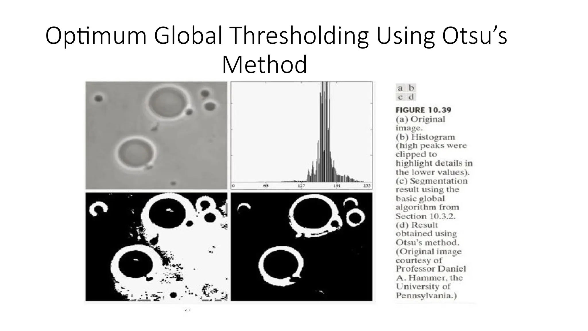 Digital Image Processing Global Thresholding Using Otsu’sMethod | PPTX