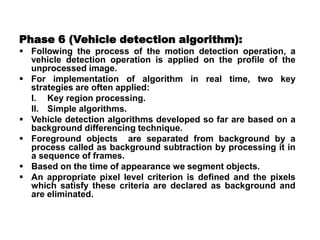 traffic jam detection using image processing | PPTX