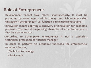 Schumpeter Theory of Economic Development | PPTX