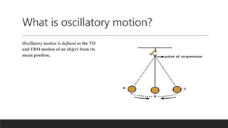 Oscillatory motions By Dipraj Roy ,BU | PPTX