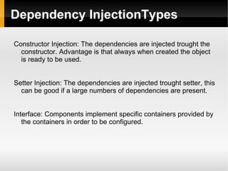 Dependency Injection, Zend Framework and Symfony Container | PPT