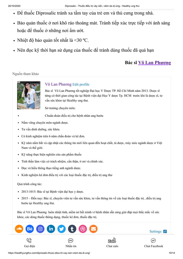 Diprosalic thuoc dieu tri vay nen viem da di ung | PDF