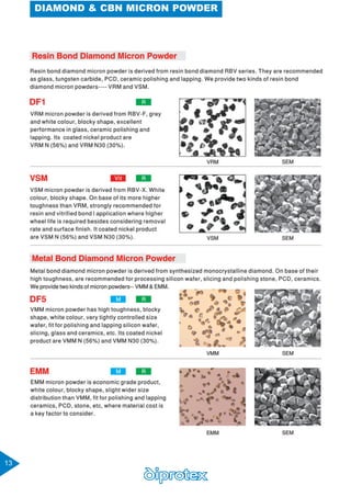 Diprotex catalogue diamond powders | PDF