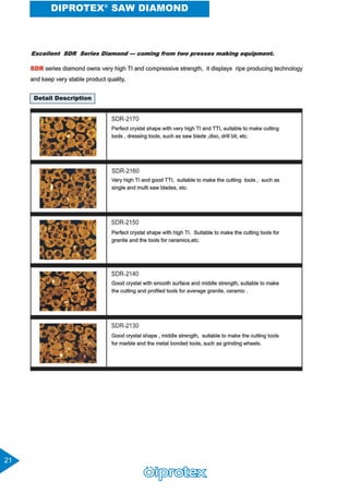 Diprotex catalogue diamond powders | PDF