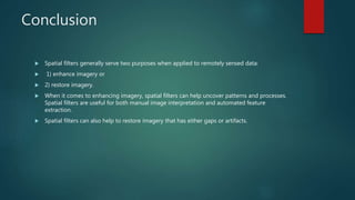 Spatial enhancement techniques | PPTX