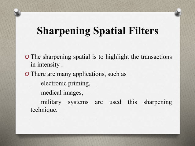 SPATIAL FILTERING IN IMAGE PROCESSING | PPTX