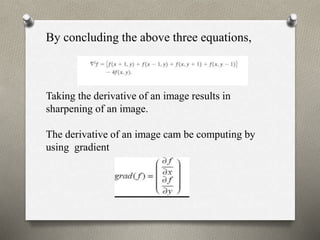 SPATIAL FILTERING IN IMAGE PROCESSING | PPTX