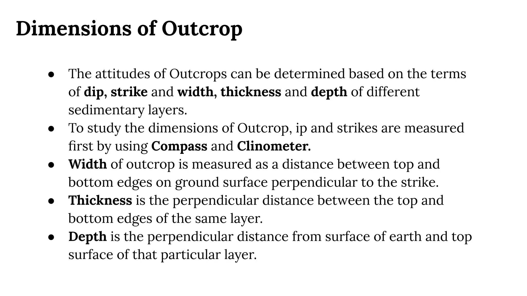 Dip strike outliers and inliers | PDF