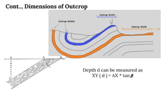 Dip strike outliers and inliers | PDF