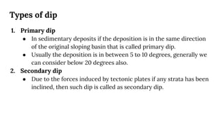 Dip strike outliers and inliers | PDF