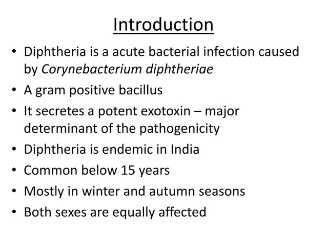 Diptheria | PPTX