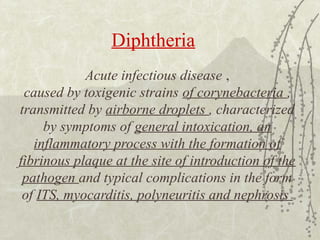 DIPTHERIA IN CHILDREN caused by bacteria | PPTX