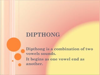 Dipthong...pron