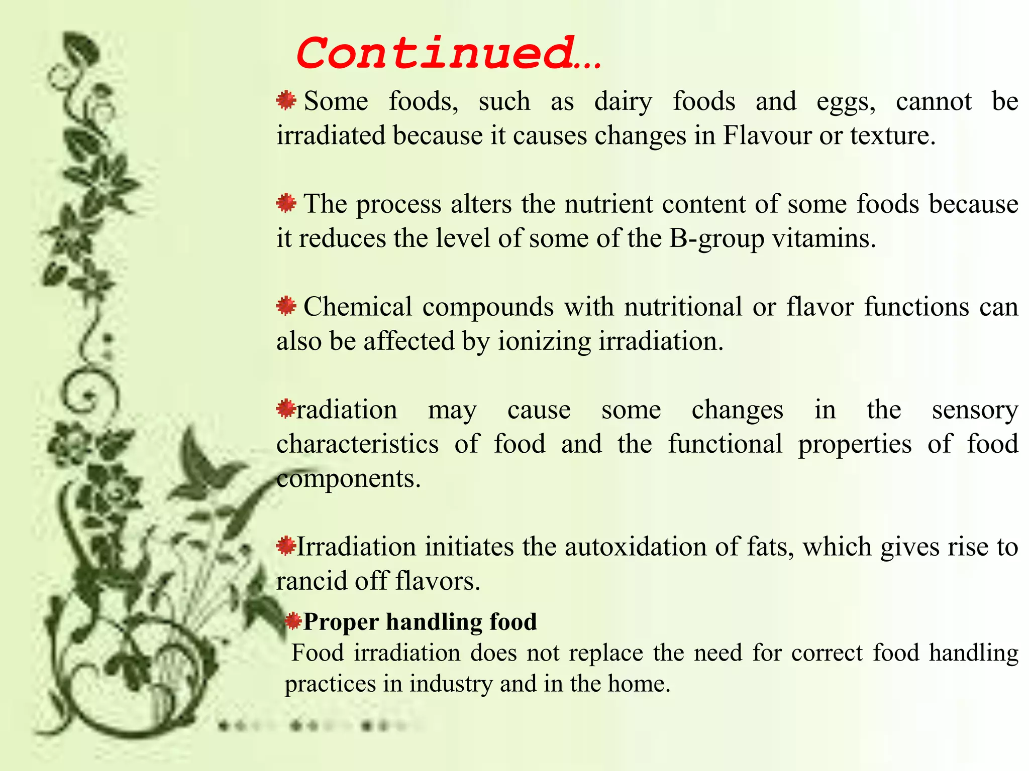 Irradiation in foods processing | PPTX