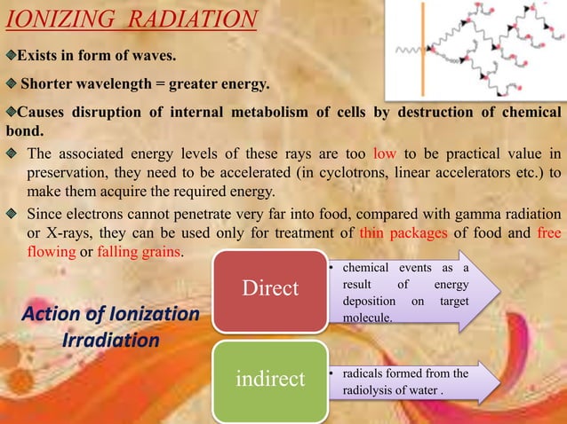 Irradiation in foods processing | PPTX | Physics | Science