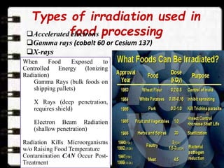 Irradiation in foods processing | PPTX