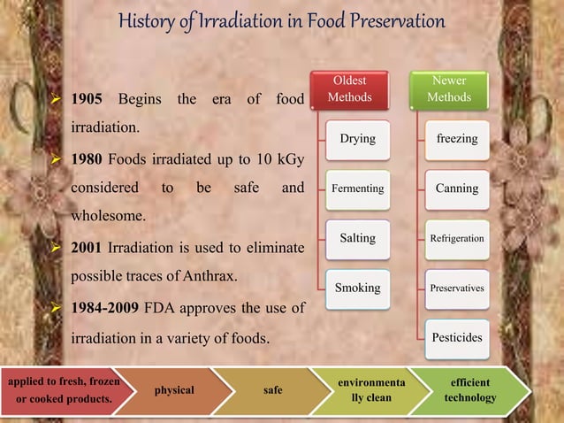Irradiation in foods processing | PPT