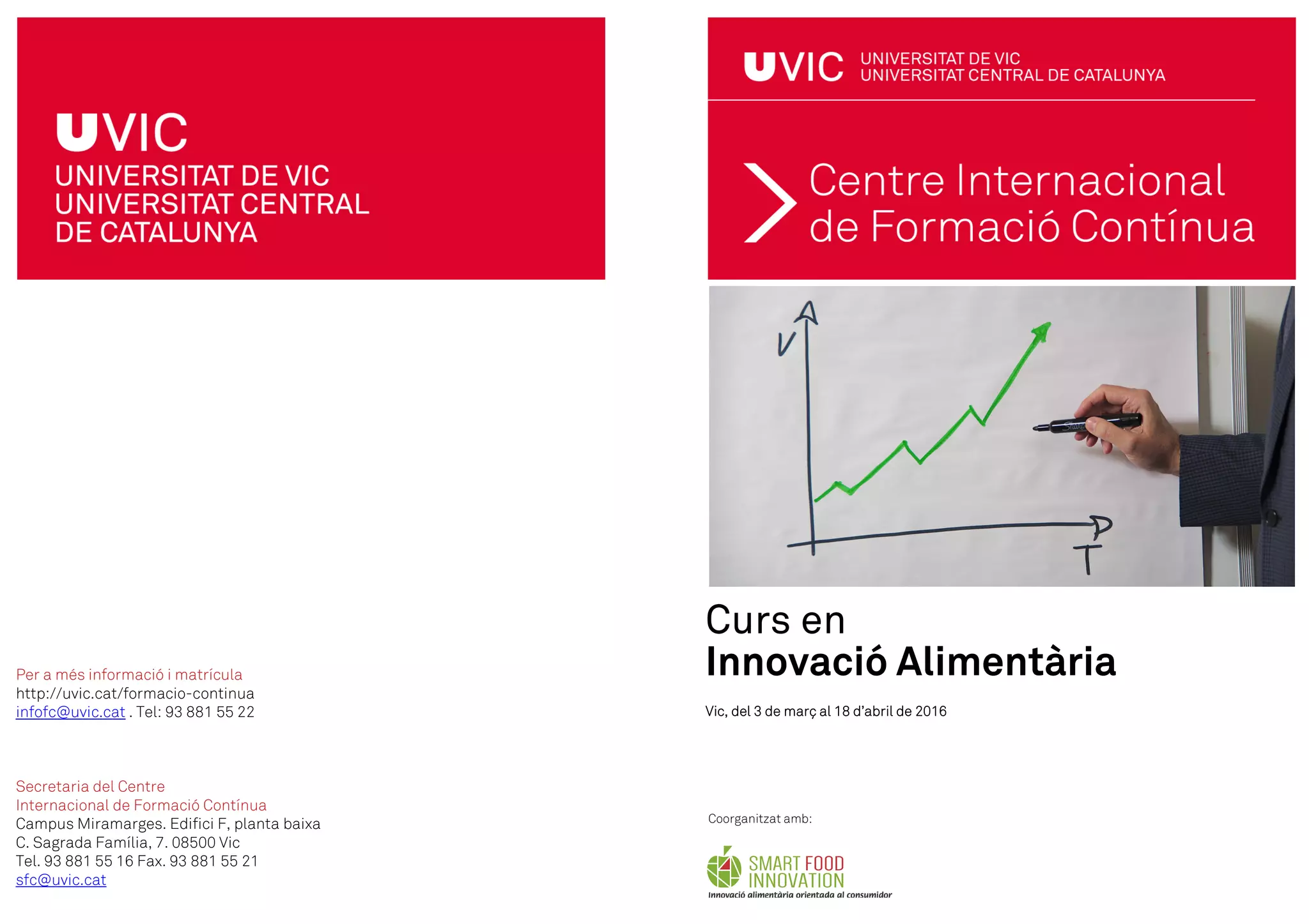 Diptic curs innovacio alimentaria Uvic / Smart Food Innovation | PPT