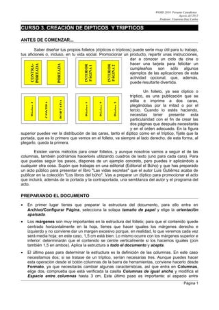 Dipticos y tripticos | DOC