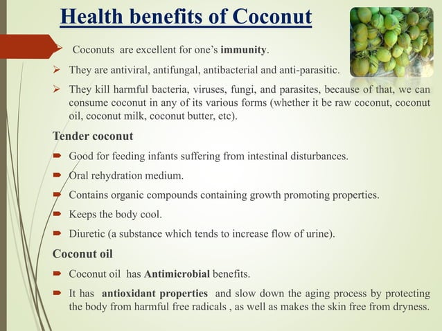 Coconut processing | PPTX | Food & Drink