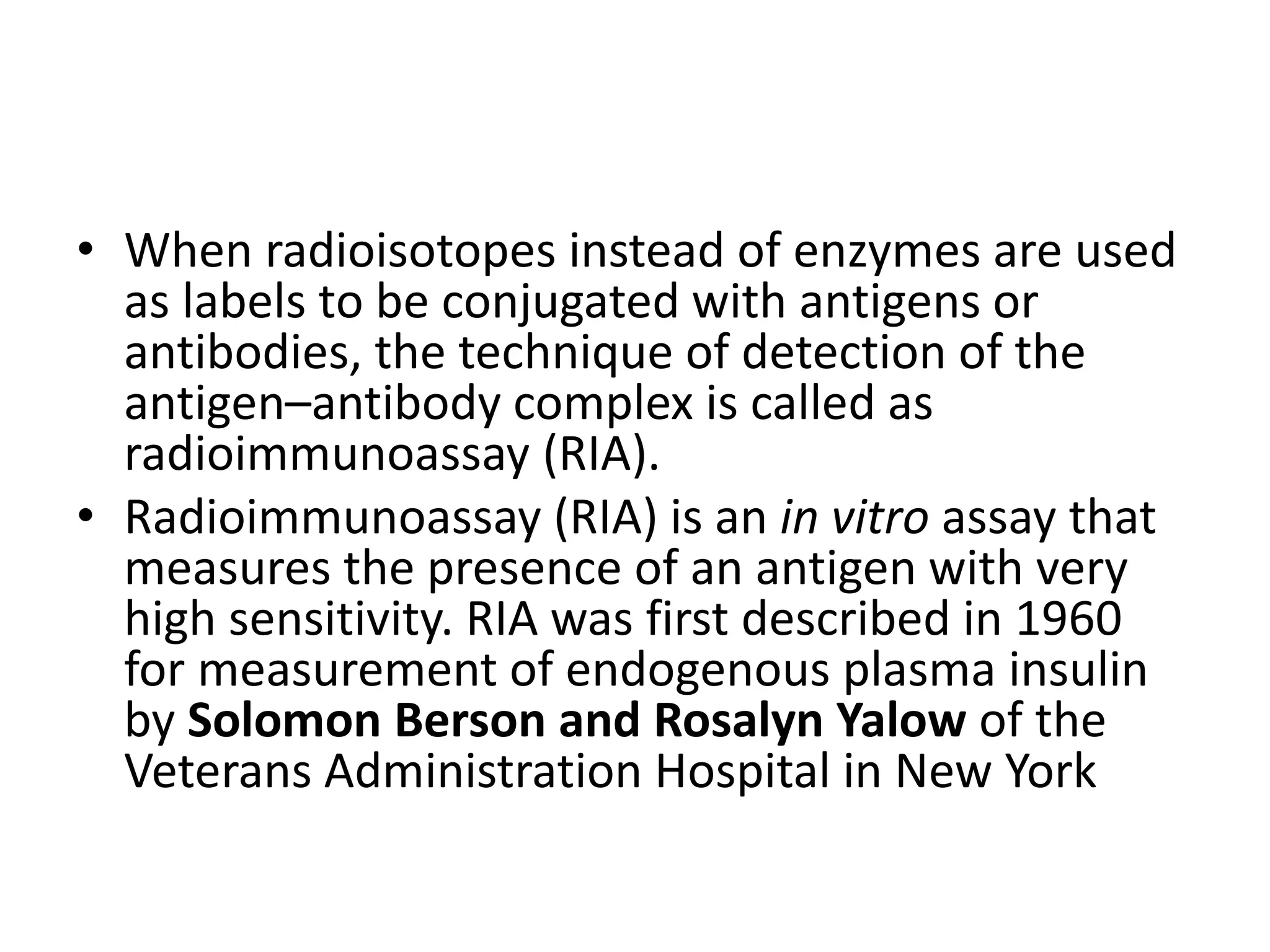 Radio Immuno Assay | PPTX