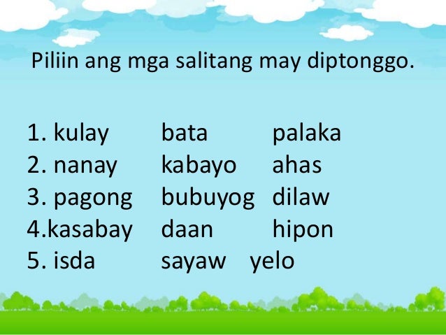 Diptonggo filipino