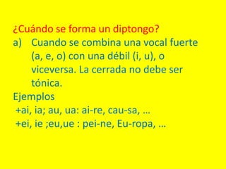 Diptongo | PPTX