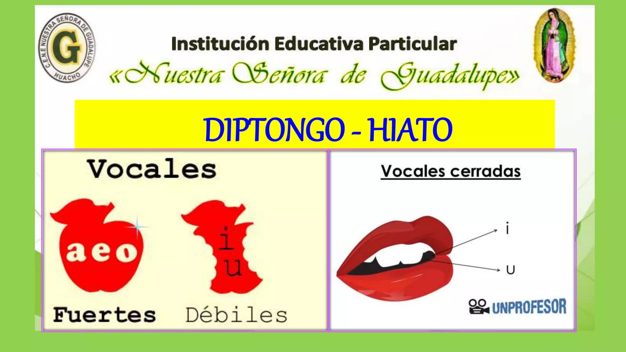 Diptongo hiato | PPTX