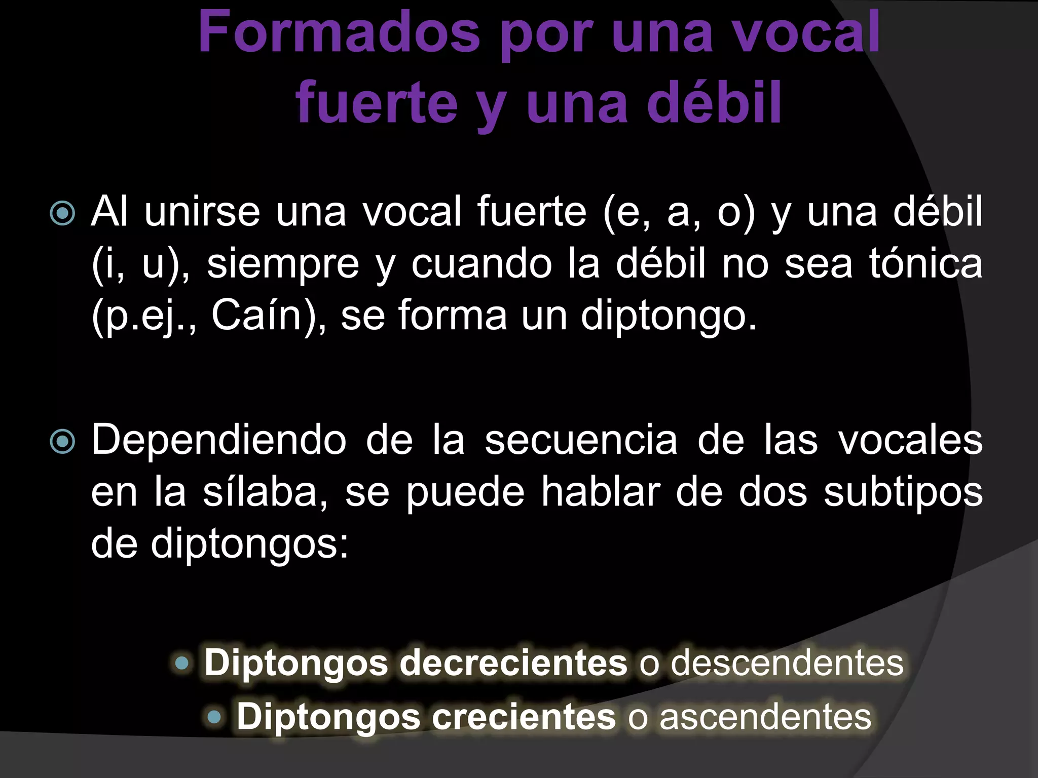 Diptongo presentacion completa | PPTX