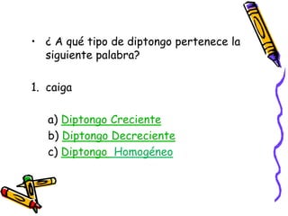 Diptongo e hiato | PPTX