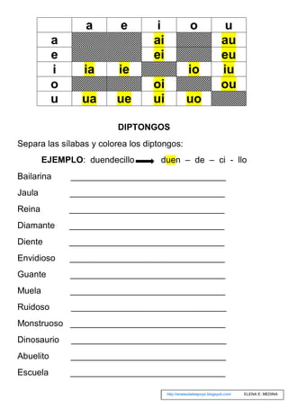 Diptongos | PDF