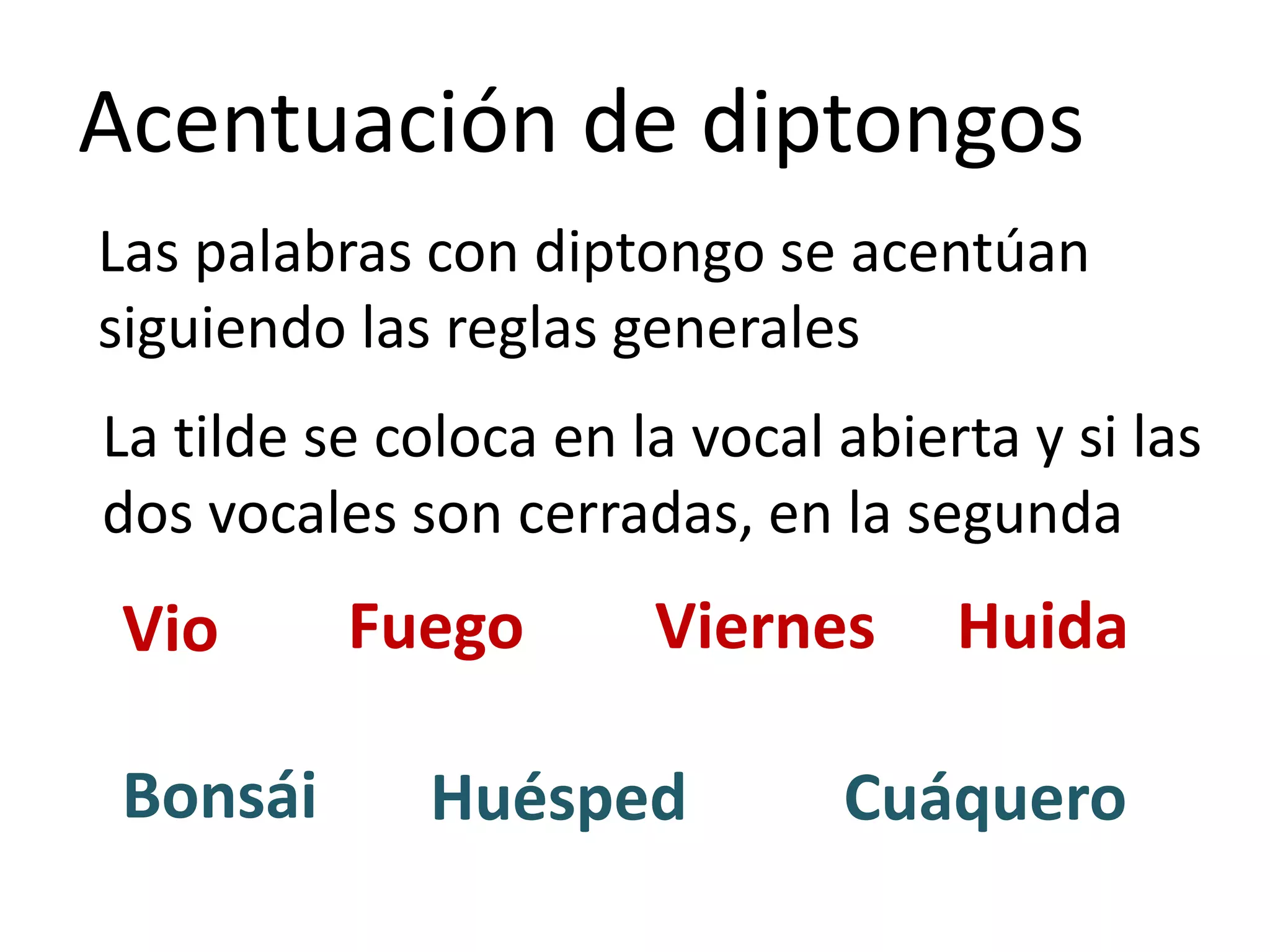 Diptongos e hiatos | PPTX