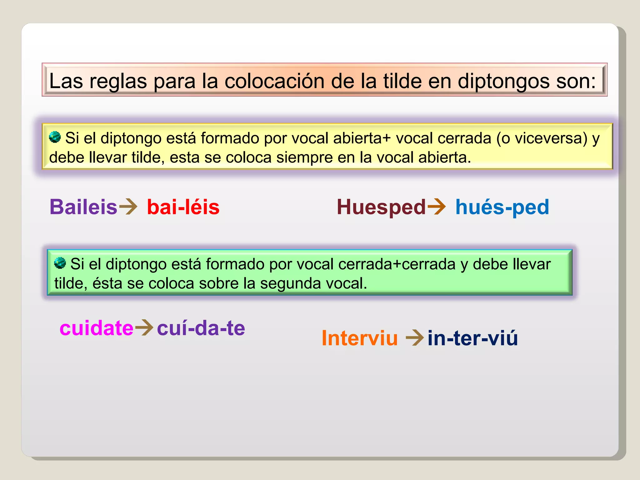 Diptongos hiatos | PPT