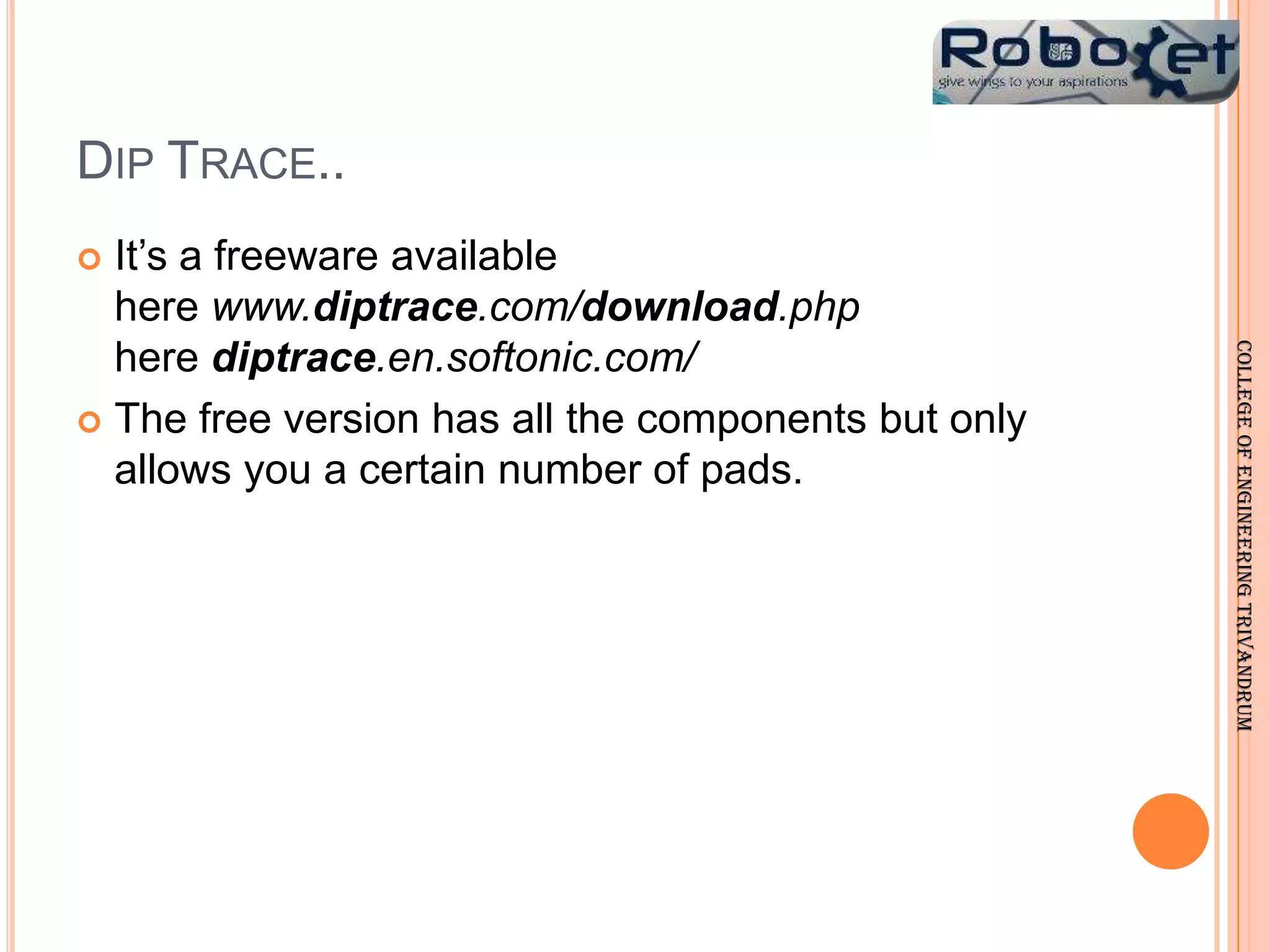 Dip trace tutorial | PPTX